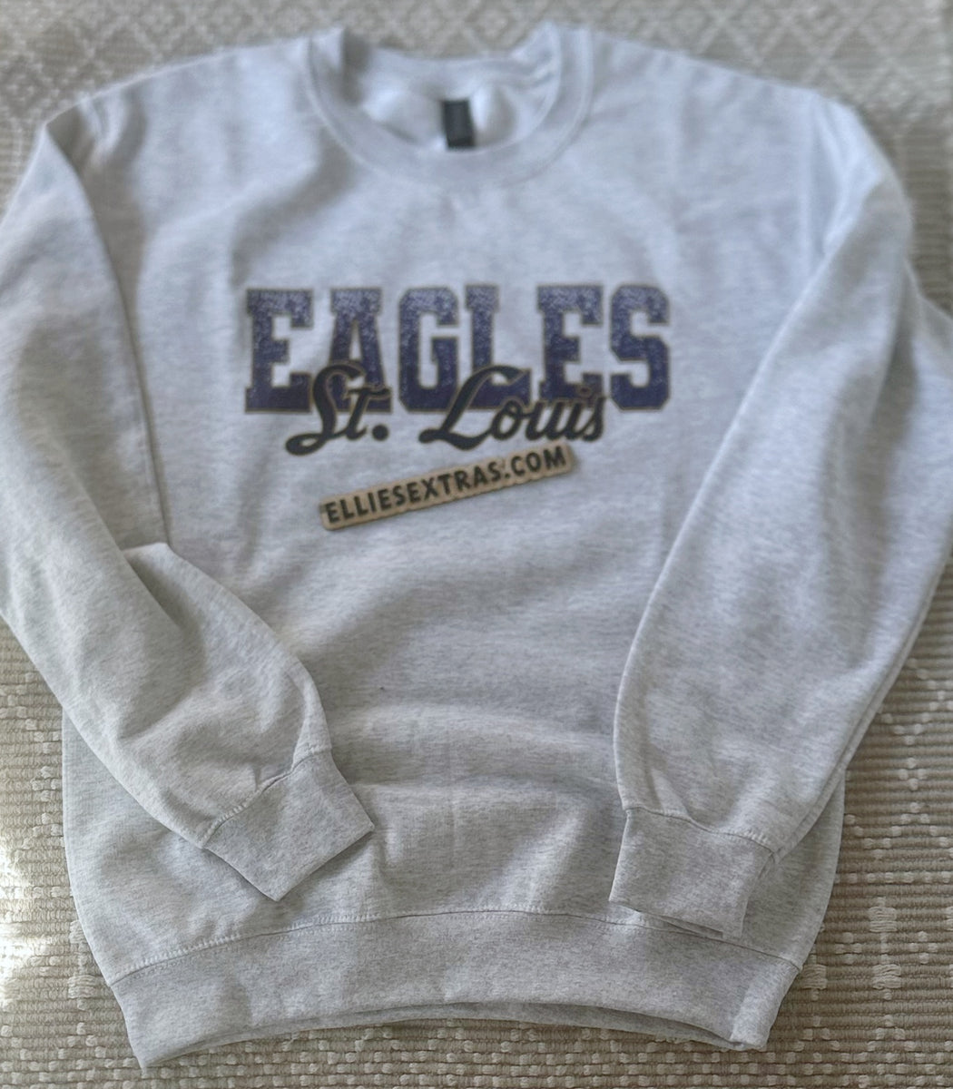Faux sequin eagles crewneck sweatshirt – Ellies Extras