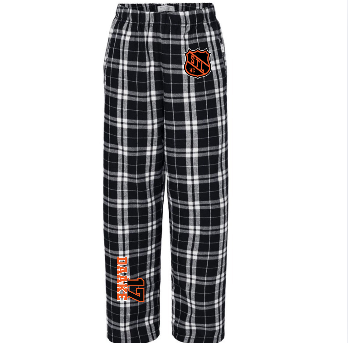 Hockey club STL plaid flannel pajama pants – Ellies Extras